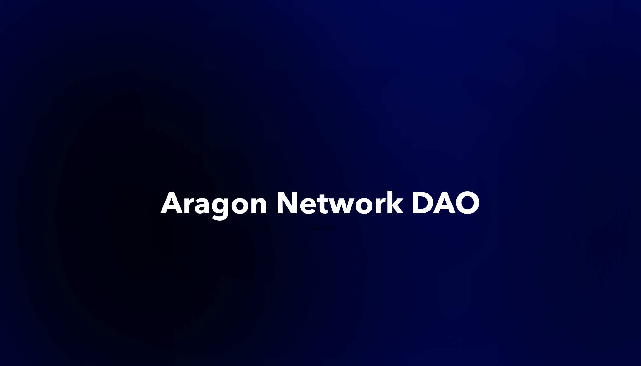 Aragon Network DAO | Dework