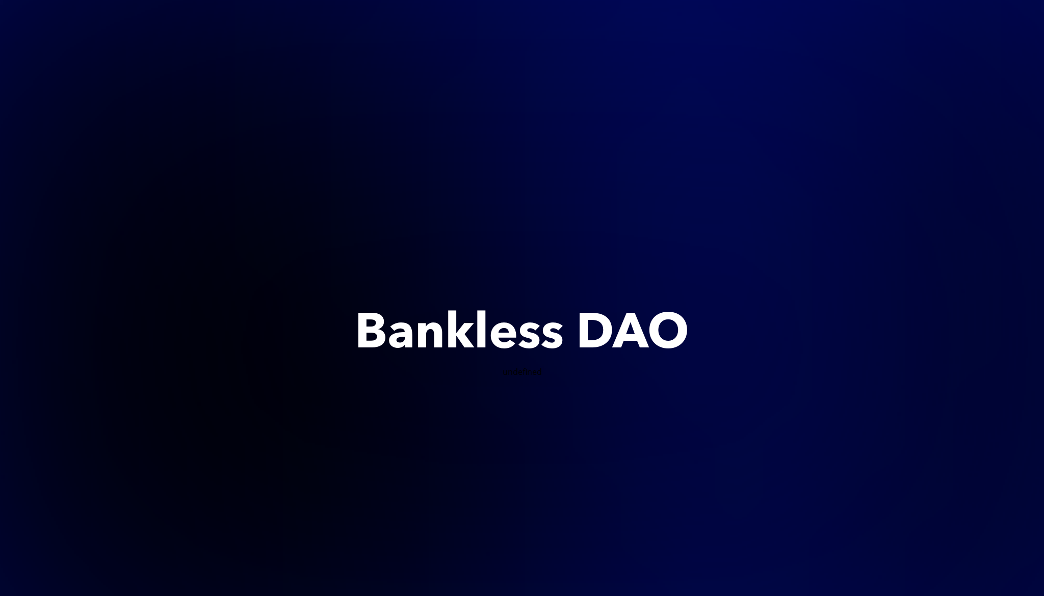 Bankless DAO | Dework