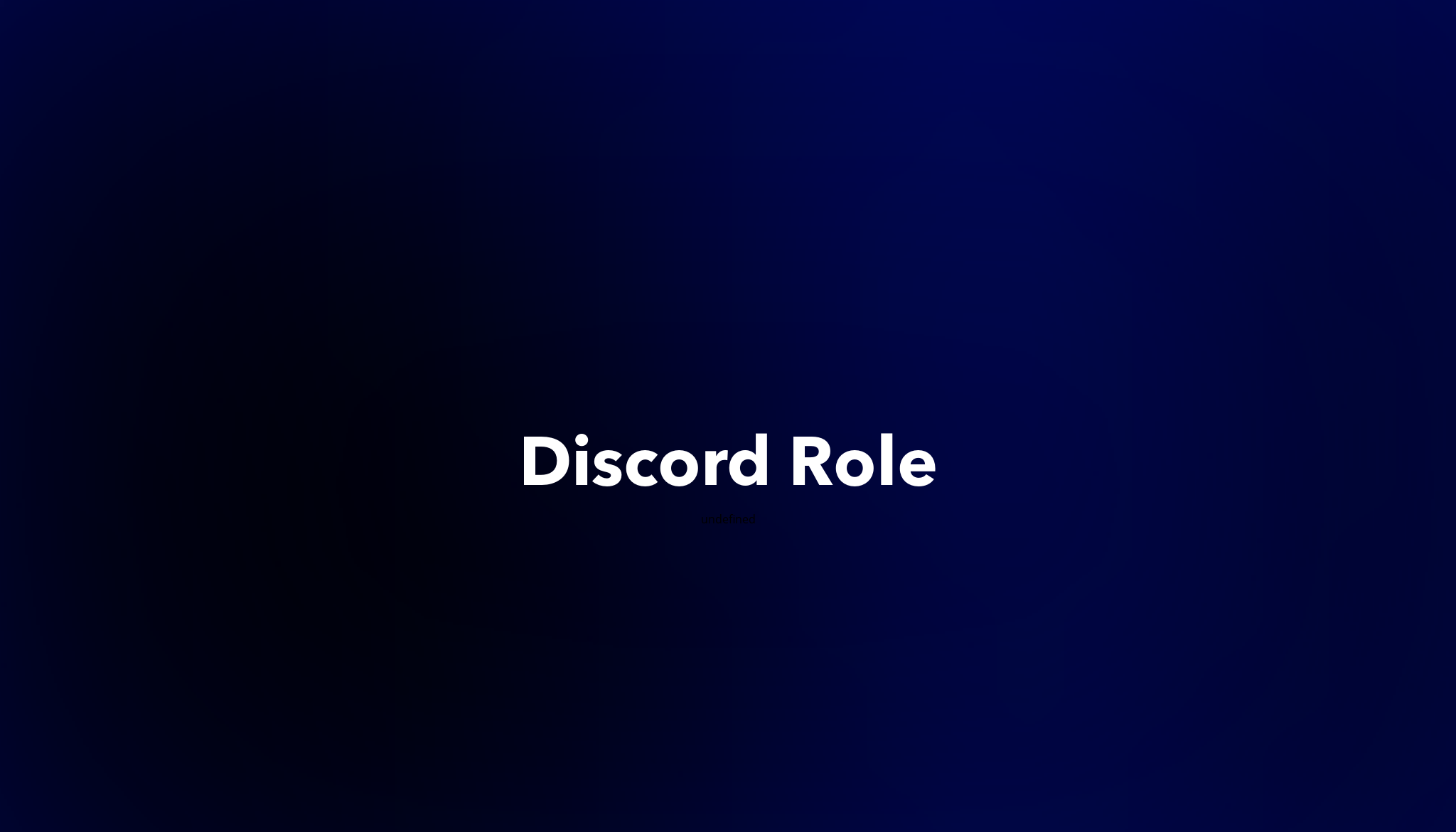 Discord Role | Dework