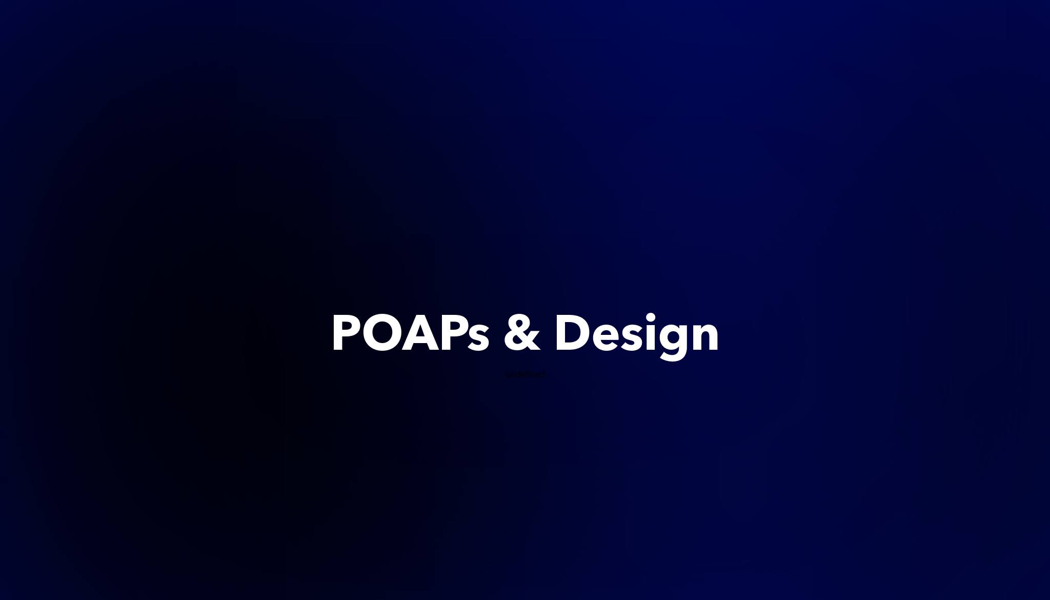 POAPs & Design | Dework