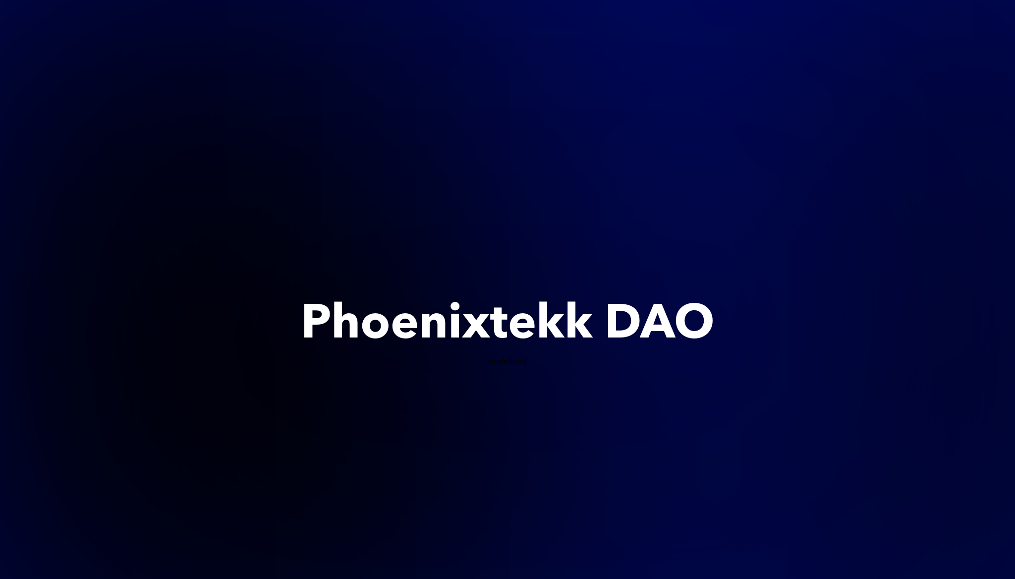 Phoenixtekk DAO | Dework