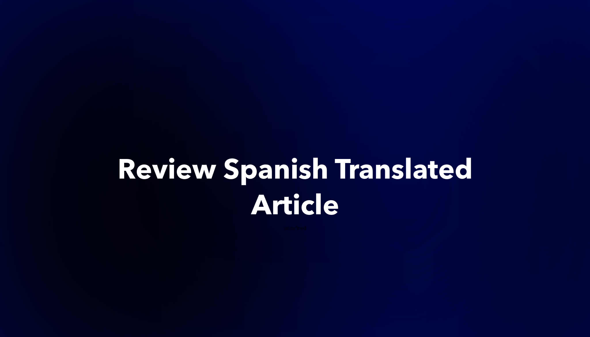 Review Spanish Translated Article | Dework