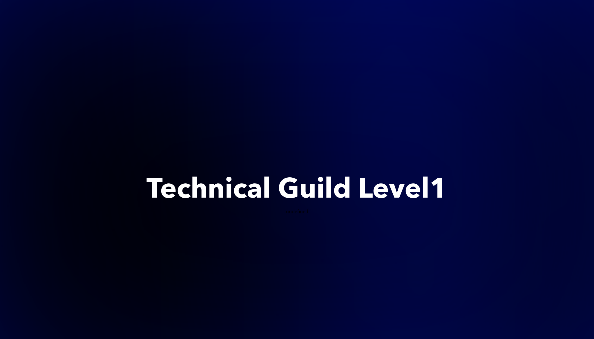 Technical Guild Level1 | Dework